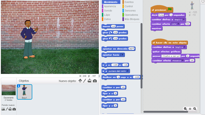 milucamcam: práctica 2 en scratch