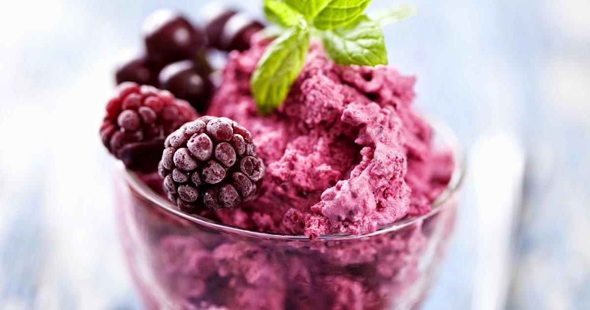 Helado de moras.