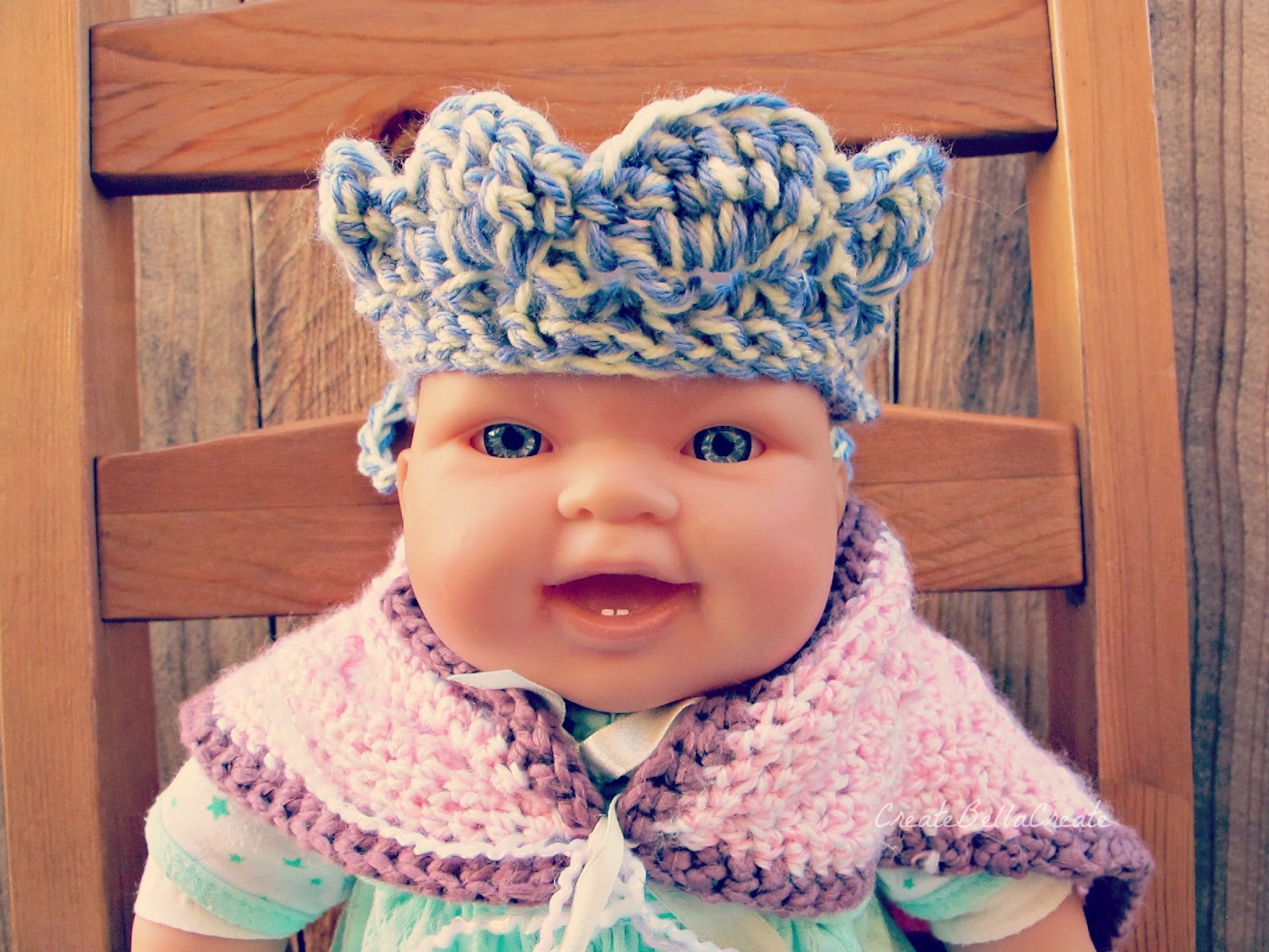 createbellacreate: Crochet Pattern: Newborn Baby Tiara