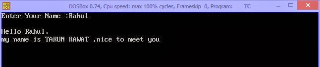 C++ Programming: Simple c++ program , prints string