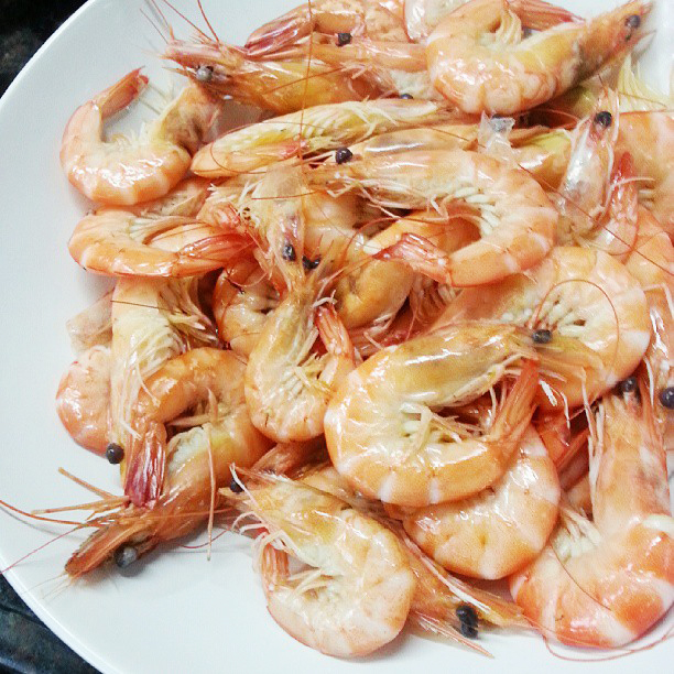 Love for Cooking: Steamed Live Shrimps/SUAHE
