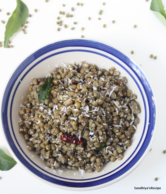 Sandhiya's Cookbook: Green Gram Sundal | Pacha Payaru Sundal | Sundal ...