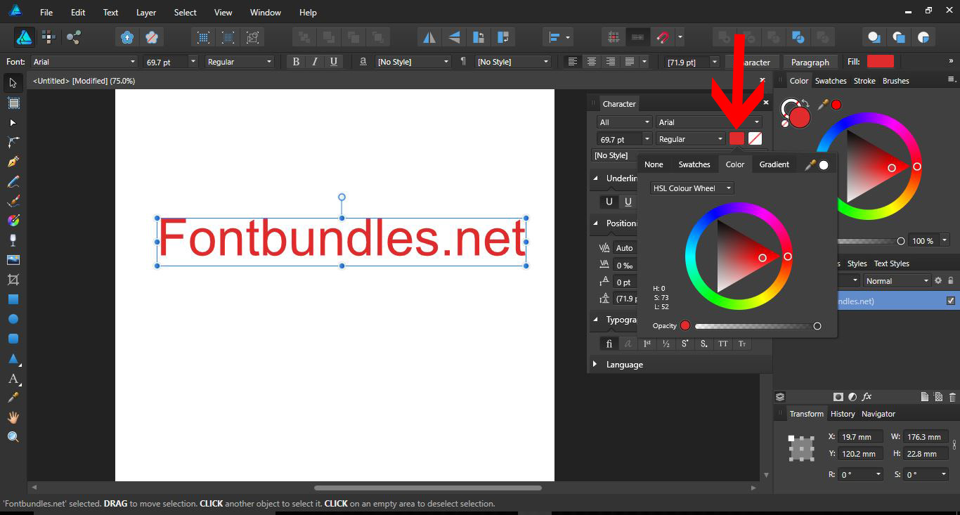 Text basics in Affinity Designer | Design Bundles