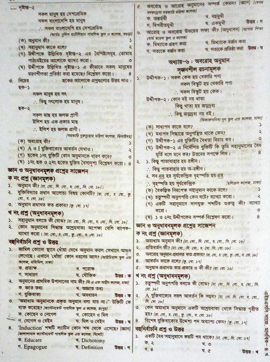 HSC Logic 1st Paper Latest Suggestion - 02