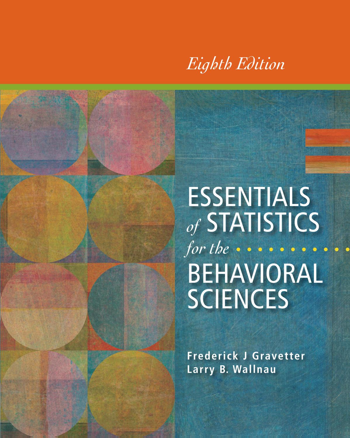 Essentials of Statistics for the Behavioral Sciences 8th Edition – PDF ...