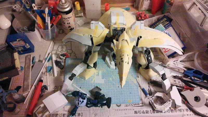 GUNDAM GUY: 1/144 AMA-X7 Shamblo - Scratch Build