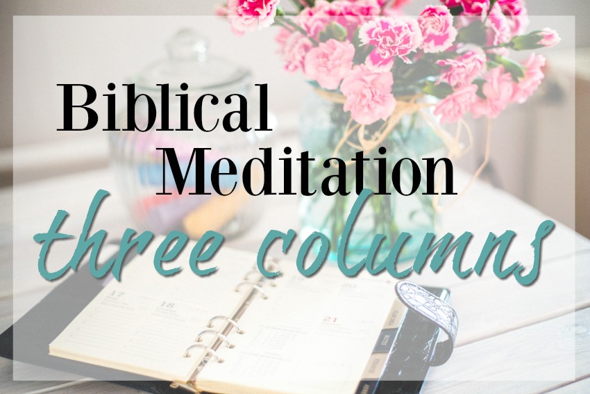 Stone Soup for Five: Biblical Meditation 101 - Three Columns