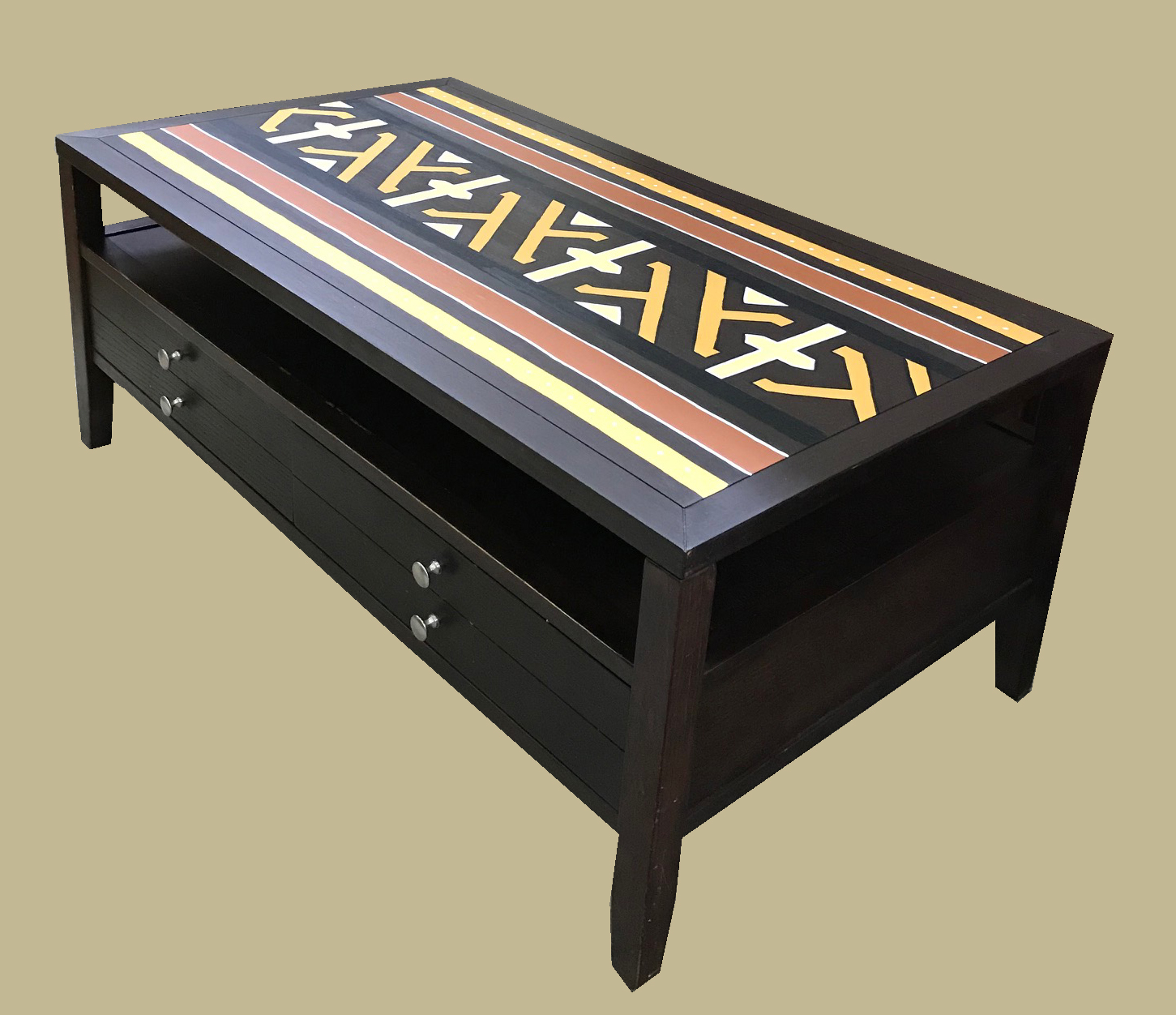 Uhuru Furniture & Collectibles: NZO Hand Painted African Style Coffee ...