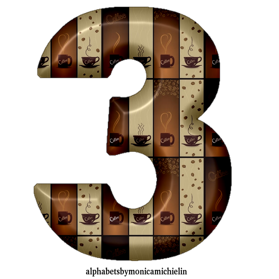 Monica Michielin Alphabets: COFFEE ALPHABET ARIAL LETTER 'BROWN CUPS OF ...