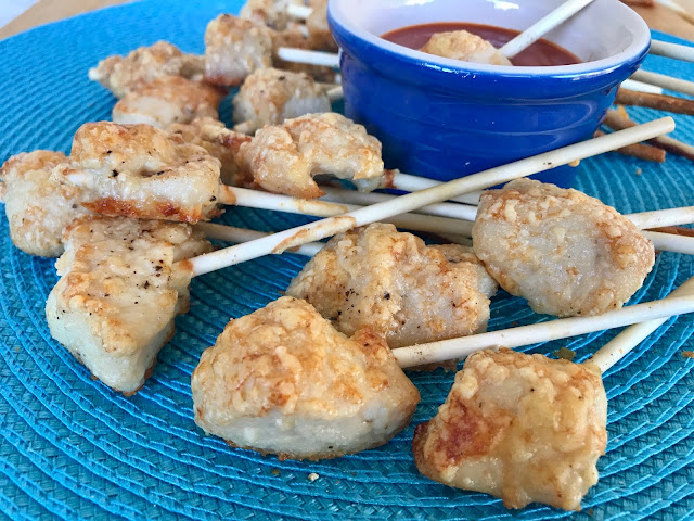 Parmesan Chicken Pops with Garlic Butter