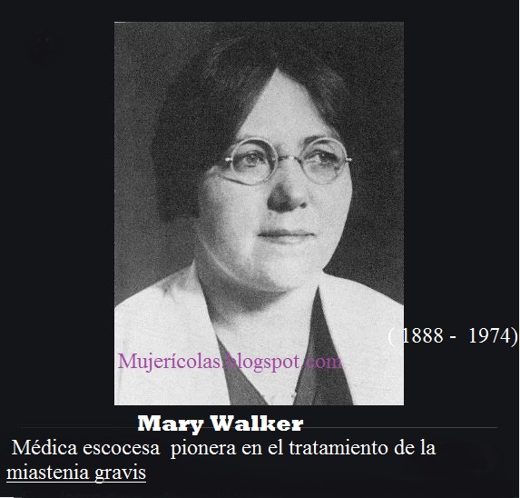 Mujerícolas: Mary Walker. El tratamiento de la miastenia gravis