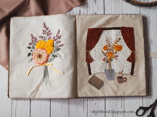 My second embroidery journal is complete! - Stitch Floral