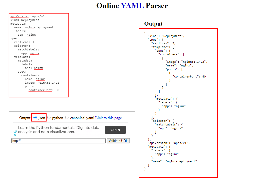 Online YAML Parser 소개 (무료)