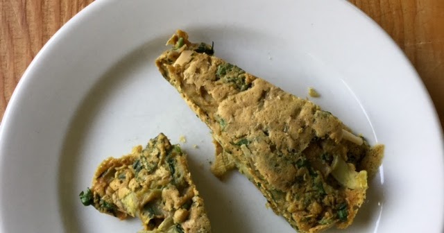 Home Cooked Vegan: Artichoke and Spinach Pudla