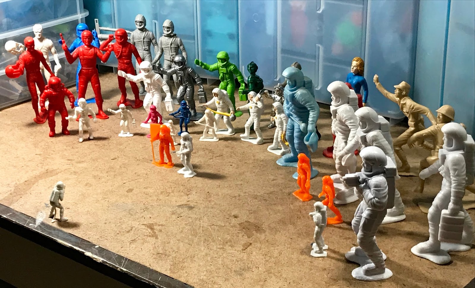Space Garage: Larger Sized Spaceman Figures by Marx, Tim Mee, MPC ...