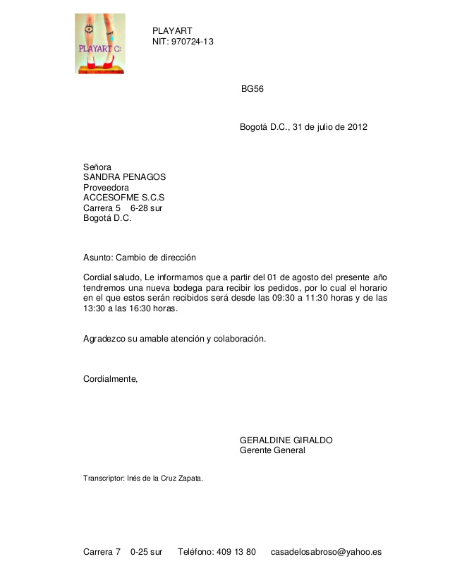 Modelo De Carta Circular Descargar