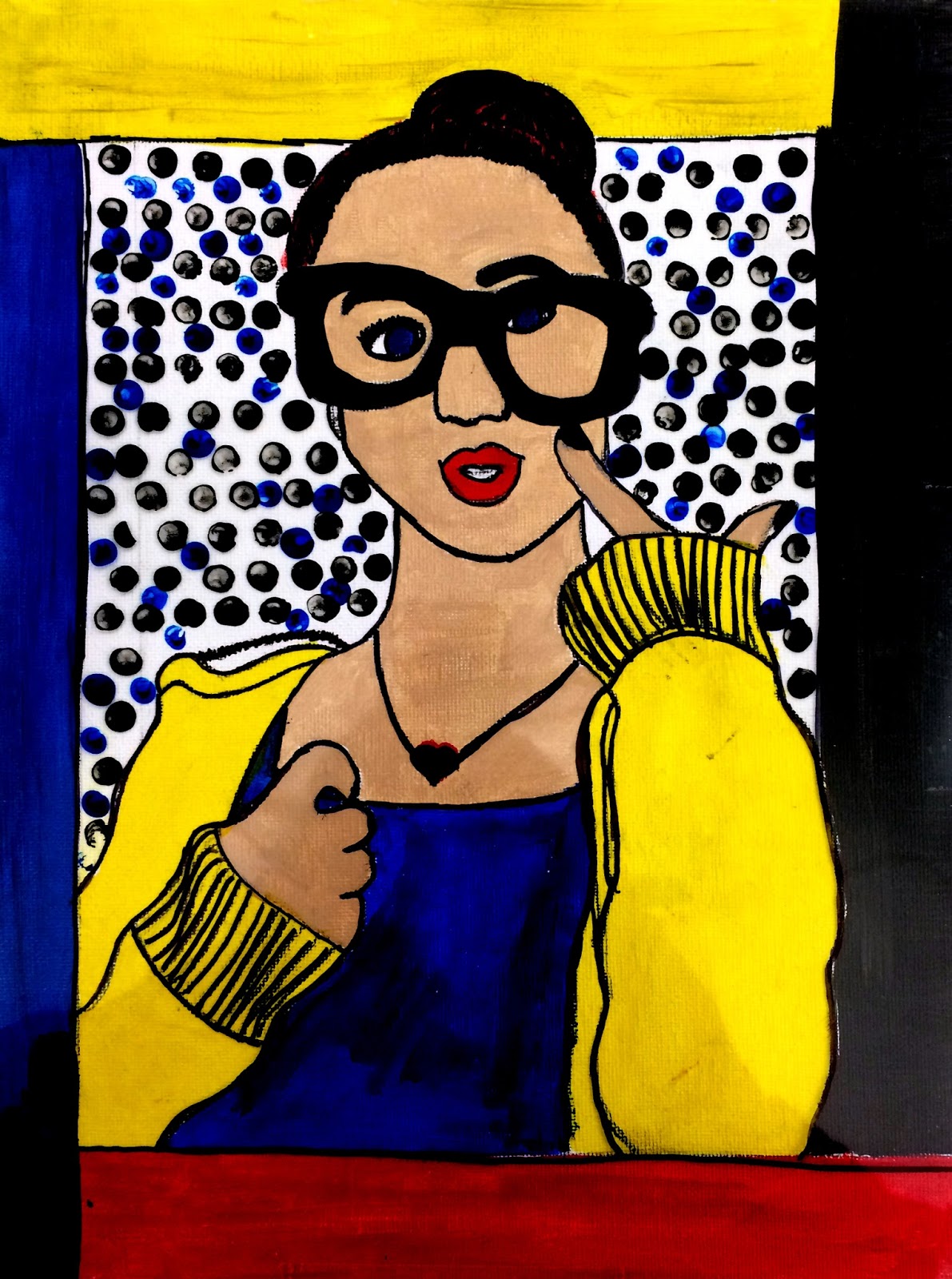Monument Valley Regional Middle School Art Class: Pop Art Portraits ...