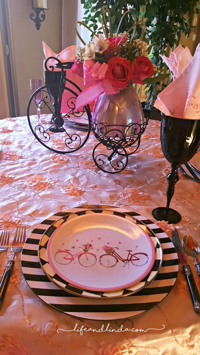 Bicycle Love Tablescape | Life and Linda