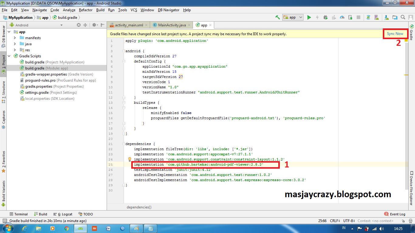 Cara Membuat Aplikasi Buku (E-book) di Android Studio 2018! AndroidPDFViewer - MasJayCrazy