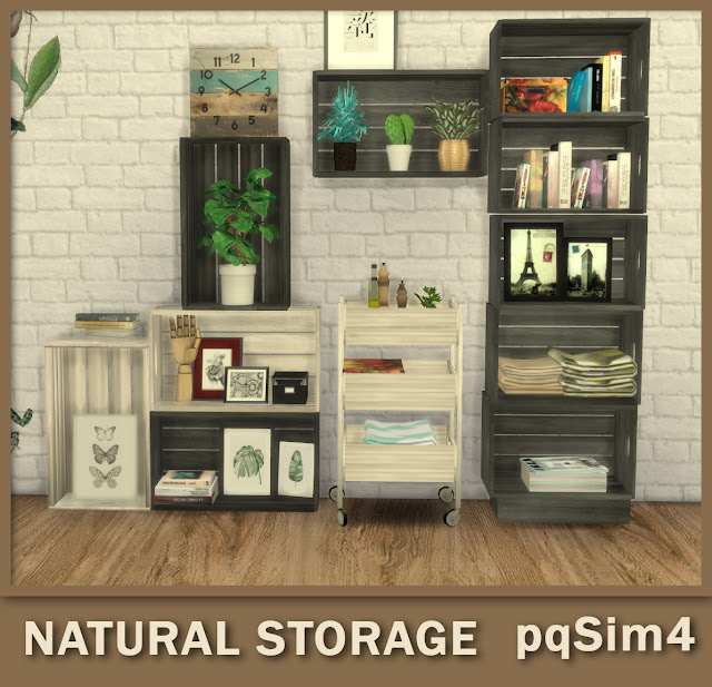 Natural Storage. Sims 4 Custom Content.