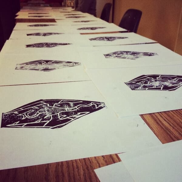 Art Blog: Linoleum cut art