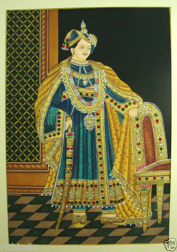 Handmade Art Painting: Royal Rajput King Painting artwork by Artist