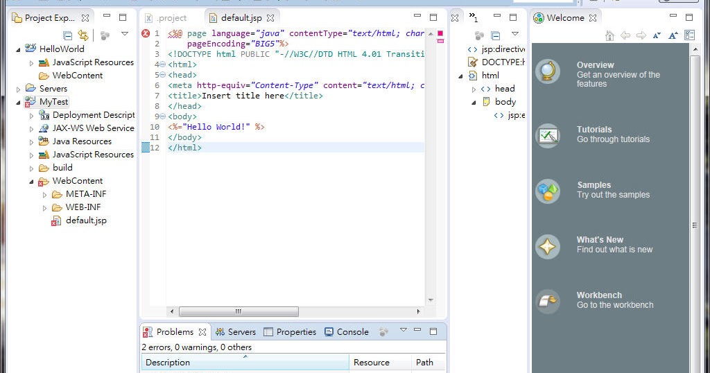 Jsp Eclipse 開發 Jsp 遇到 The Superclass Rvletervlet Was Not Found On The
