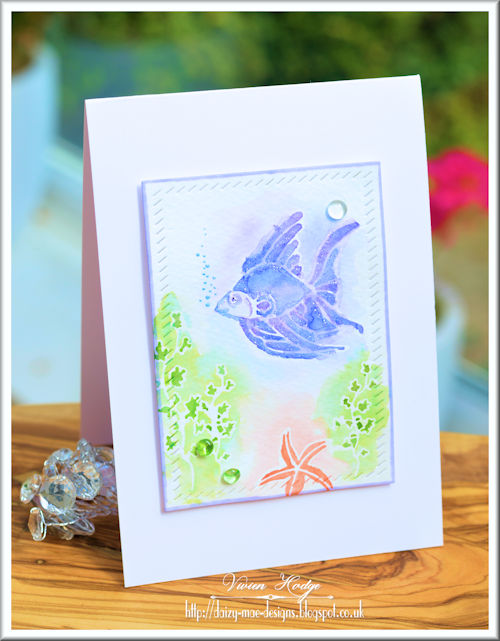 Daizy-Mae-Designs: Blue Fish card