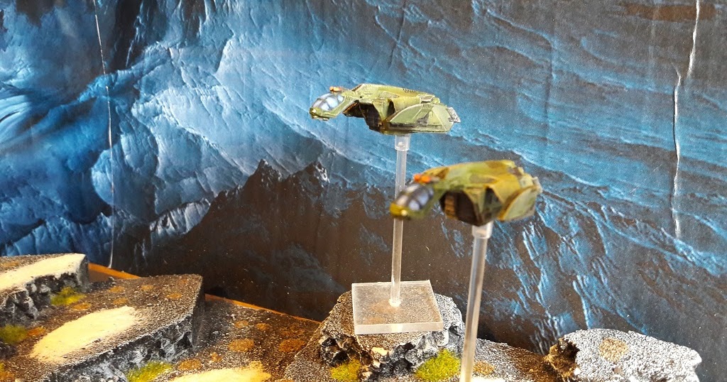 Wargames Wasteland: Dropzone Commander: UCM (Raven Gunships - Part 4)