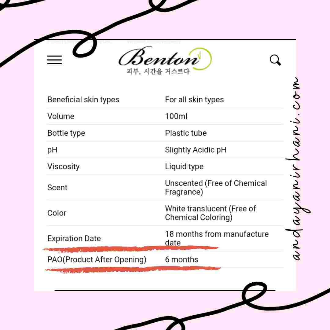 Pengertian PAO, EXP dan MFG pada Kemasan Kosmetik - Andayani Rhani