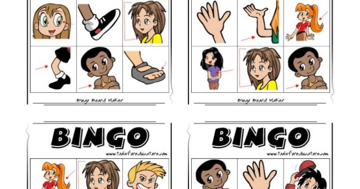 Happy and fun English site!: The five senses bingo!