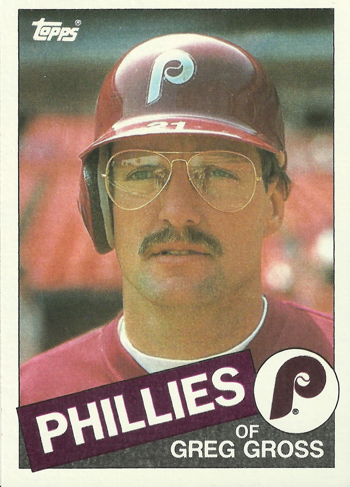 The Phillies Room: 1985 Game 50 - 1985 Topps #117 Greg Gross