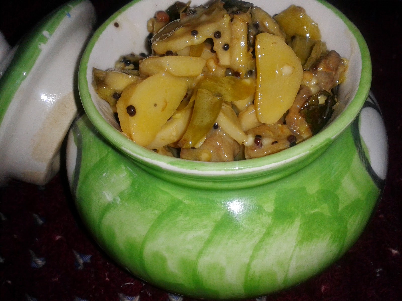 BananaLeaf Recipes: Maa Inji Urugai / Mango Ginger pickle - Maa Inji ...