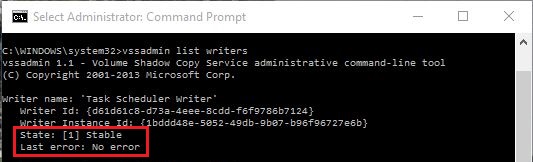 How To Resolve VSS Writer Errors Without Rebooting (VShadow)