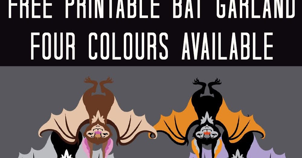 blacklilypie: Free Printable Bat Garland Download