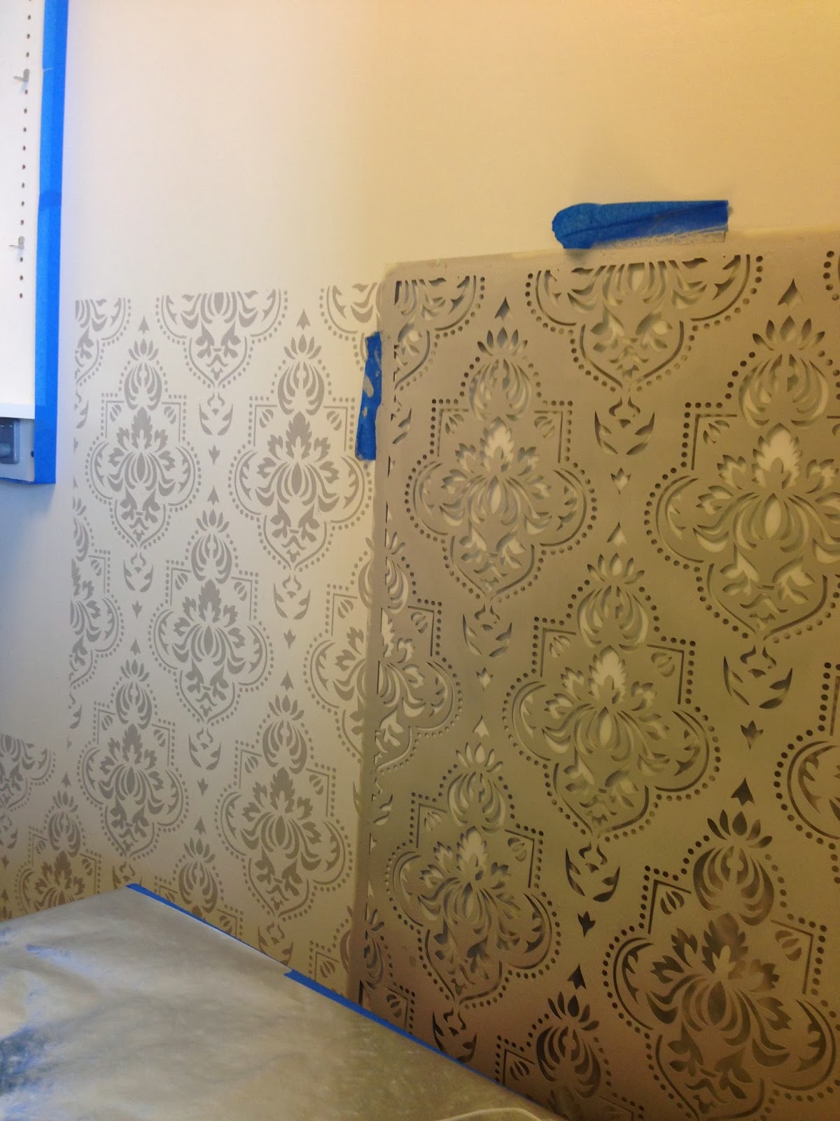 design dump: my first stenciling project