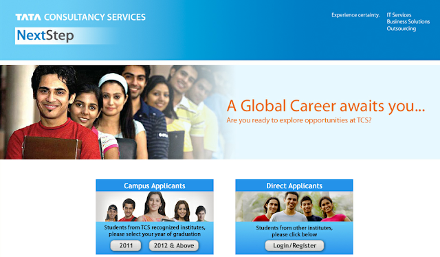 TCS NextStep portal for 2011 & 2012 Graduates | Register Online for ...
