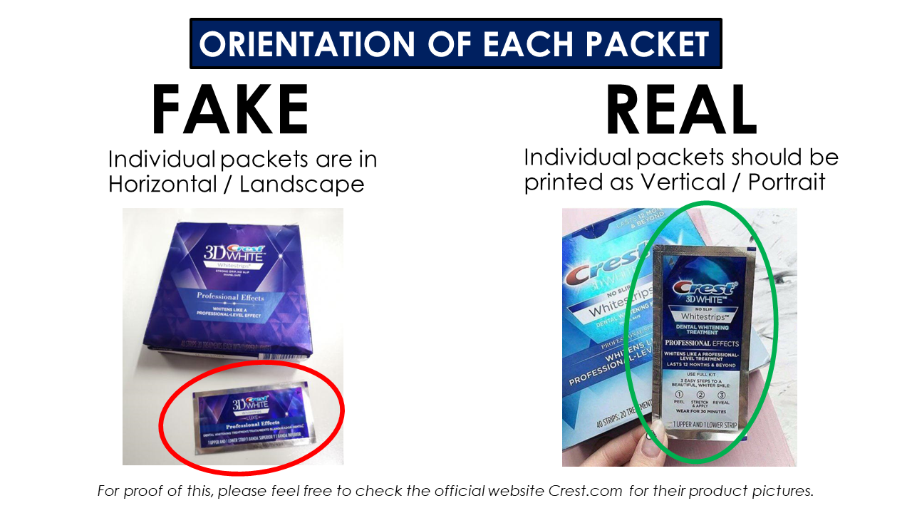 My Herbs Review: Crest Whitestrips: FAKE vs REAL