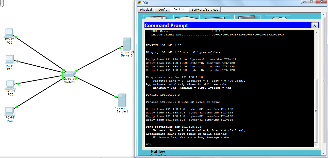 Instalación y configuración de aplicaciones y servicios: Practicas Packet Tracer