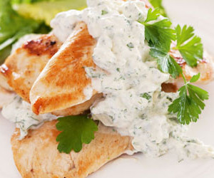 Crown Recipes: Chicken Breasts with Blue Cheese Sauce
