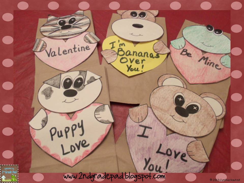 Classroom Freebies Too: Valentine's Critter Bags