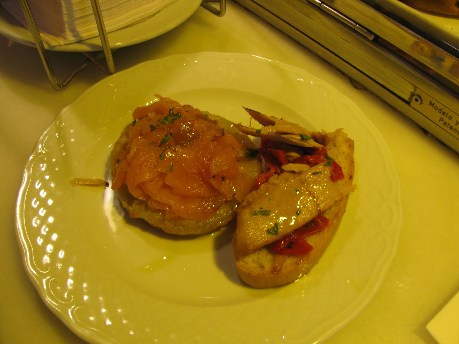 Voyage du gout: Fish Tapas, Madrid Spain