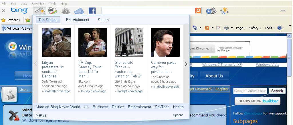 Bing Bar for Internet Browsers | Search Engine News | SEO News