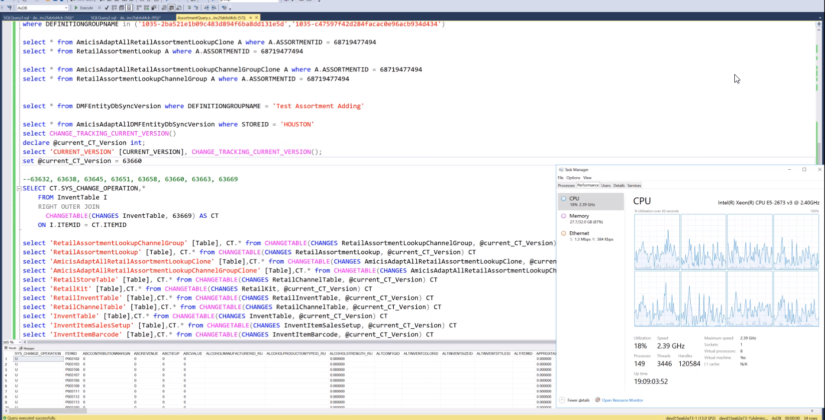 Select Current Version When Change Tracking SQL D365 FO Song Nghia Select Current Version When Change Tracking SQL D365 FO Song Nghia