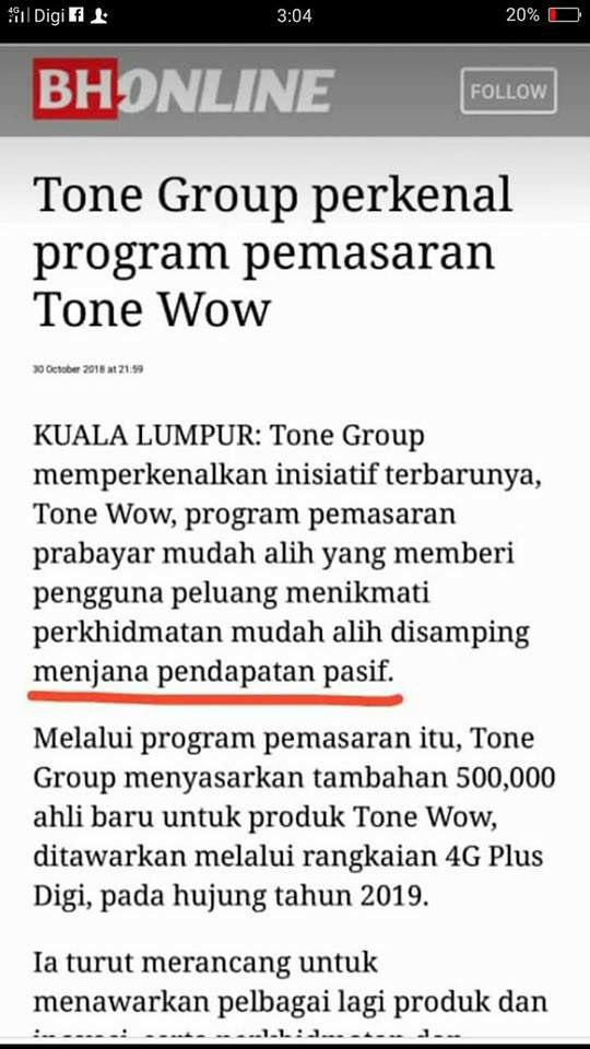 Program Tone Wow