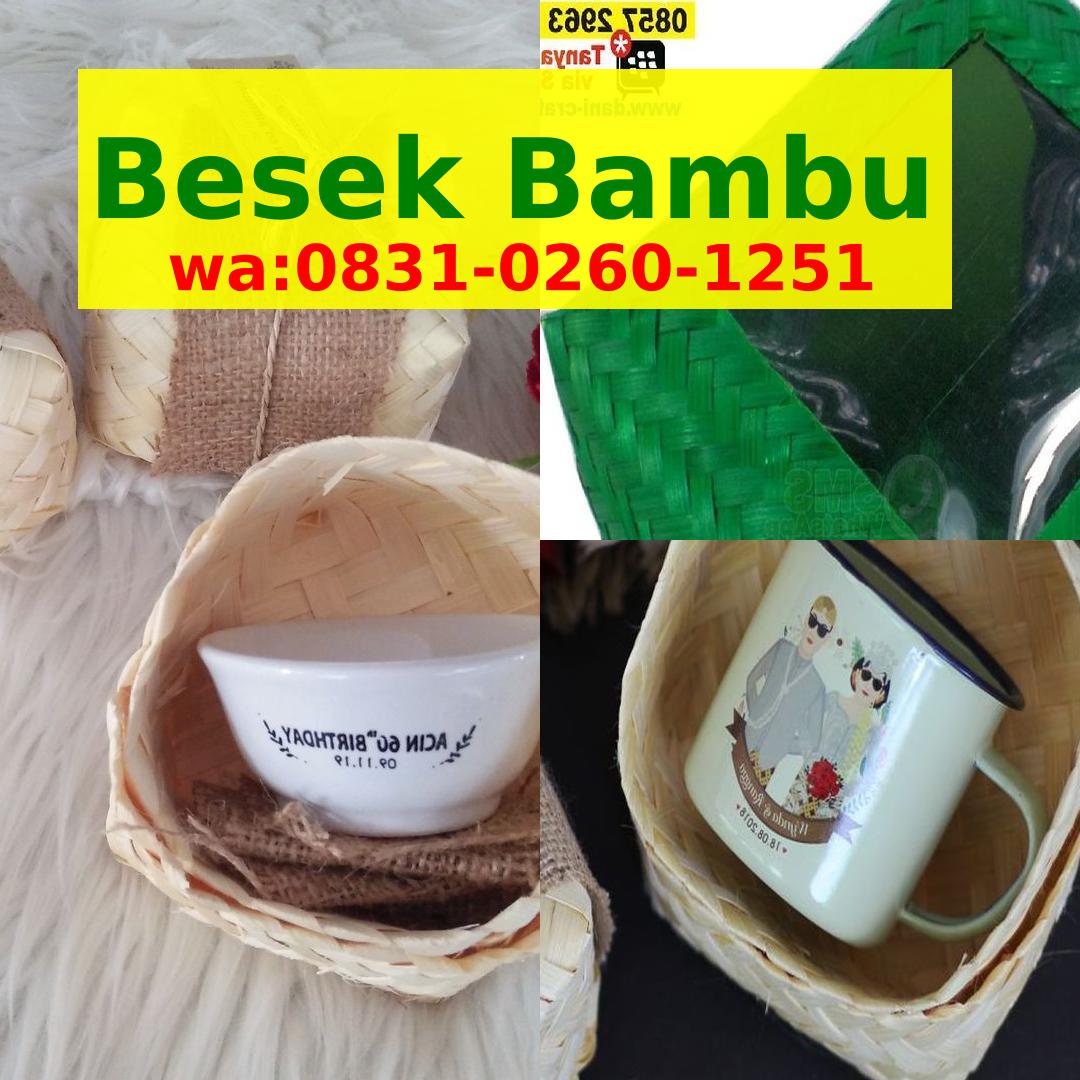 Kotak Tisu Anyaman Bambu ~ O831-O26O-1251 [wa] Grosir Besek Bambu Murah