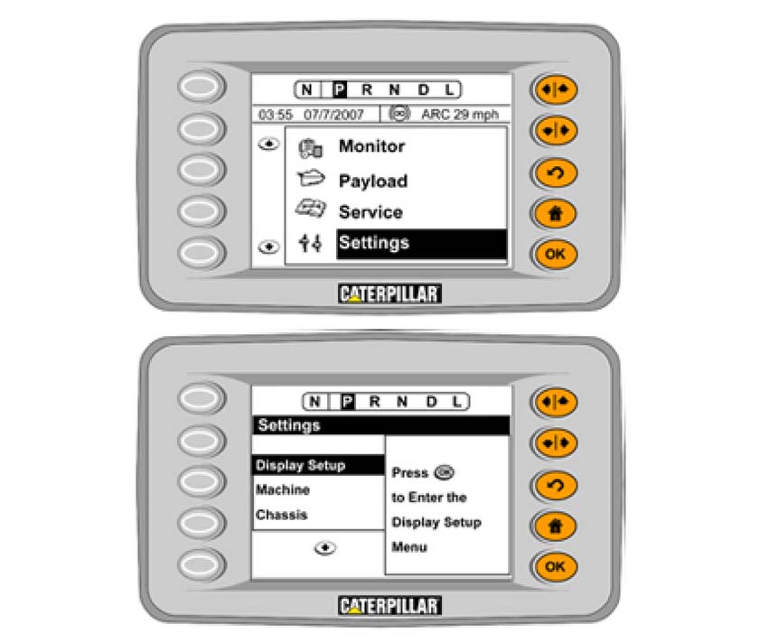 USING VIMS WITH ADVISOR: SETTING MENU, PAYLOAD MENU, MONITOR MENU AND ...