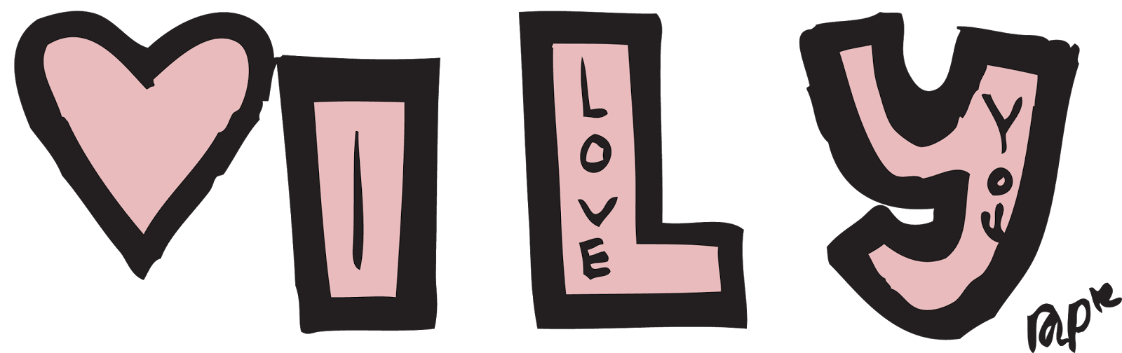 All Things Girly Illustrating: I L Y