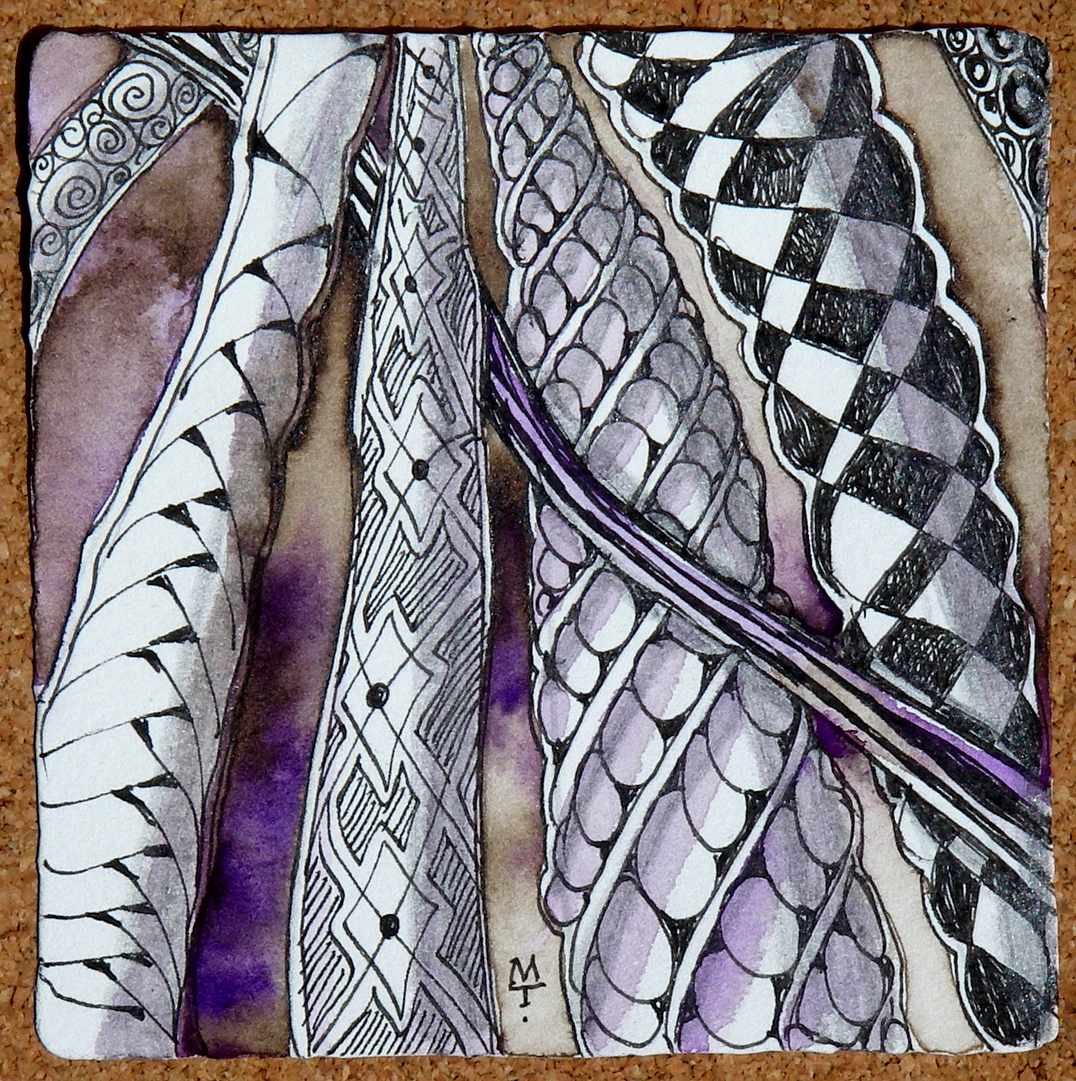 Zentangle: Stripes - Challenge #24