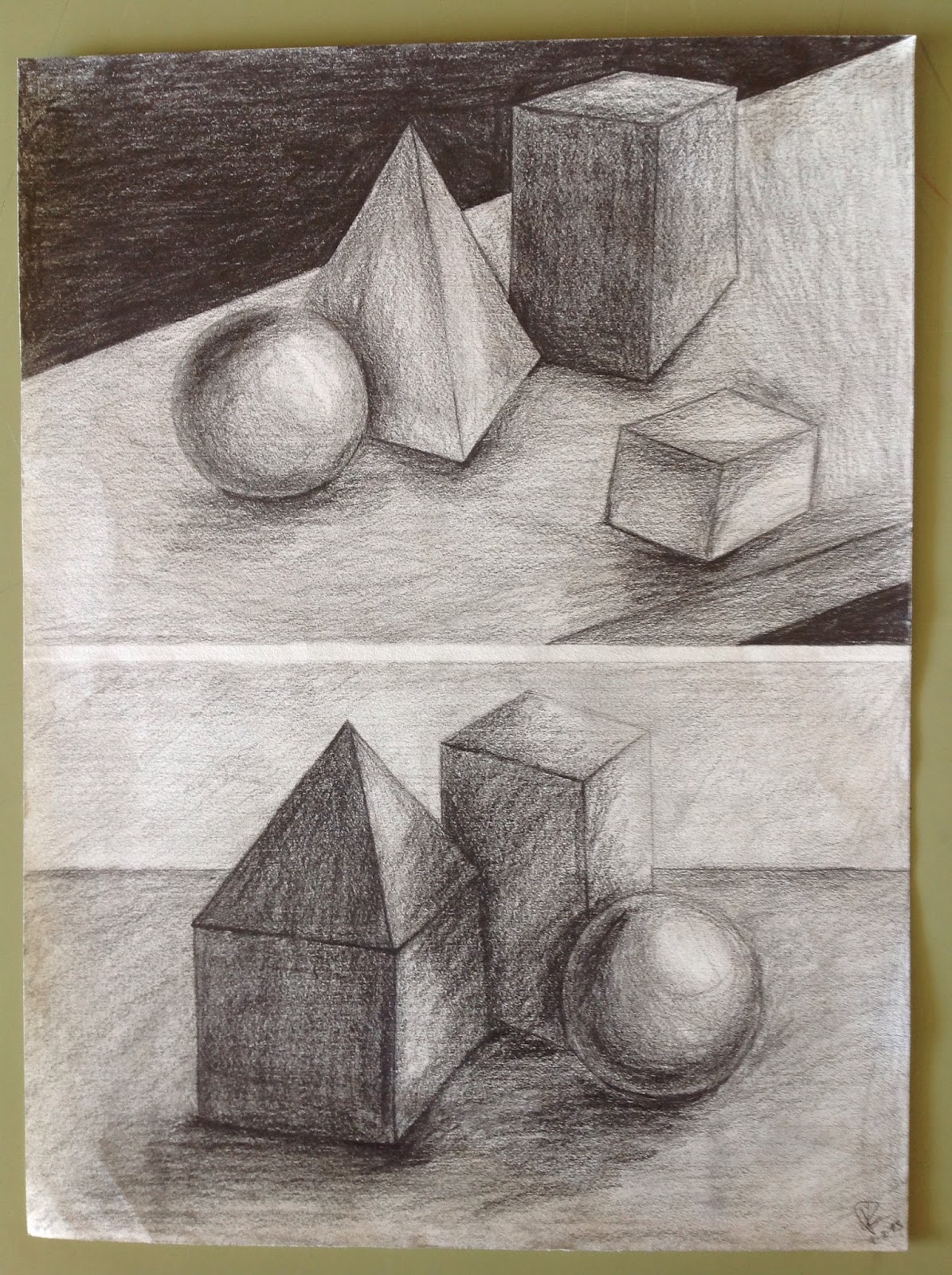 DIBUJO ARTÍSTICO II EN HELIÓPOLIS: EJERCICIO 9º: APUNTES COMPOSITIVOS